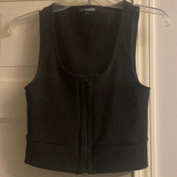 Express | Tops | New Express Front Zip Up Crop Top | Poshmark